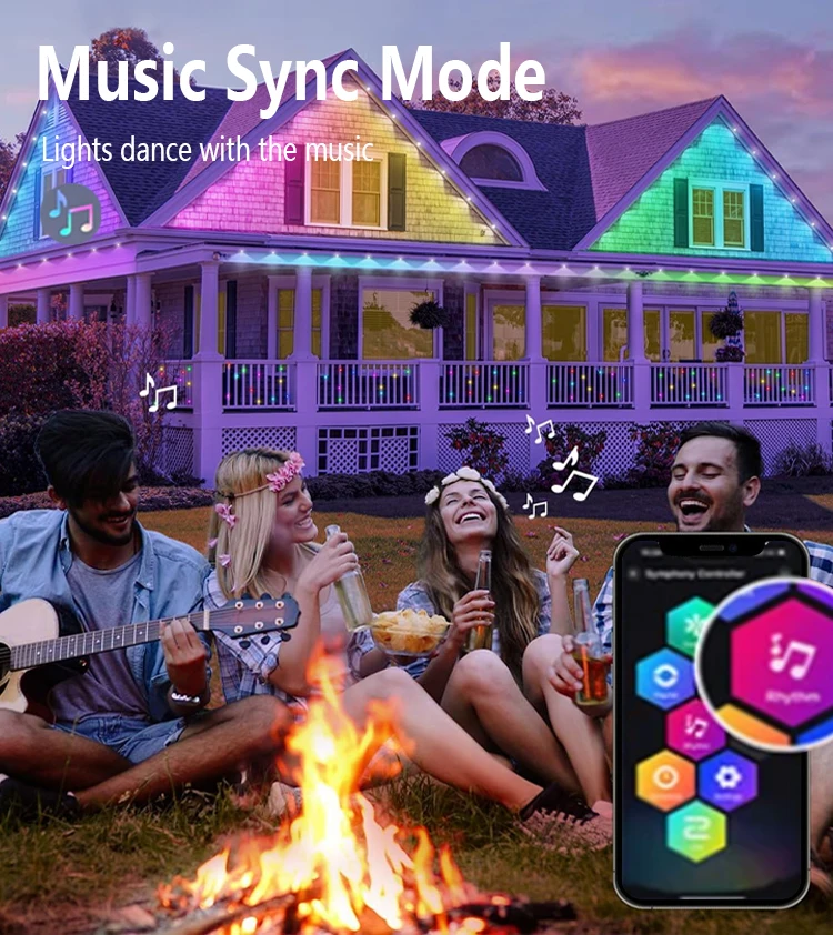 RGB House Light 36V Pixel Kerstverlichting LED Christmas Lights