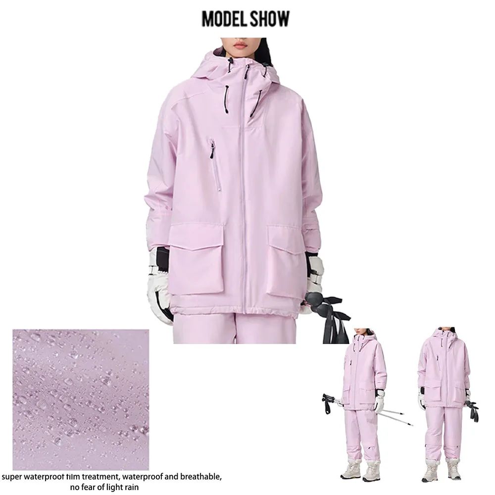 Custom Ski Snowboard Long Tall Hoodie Unisex High Neck Hoody Breathable ...