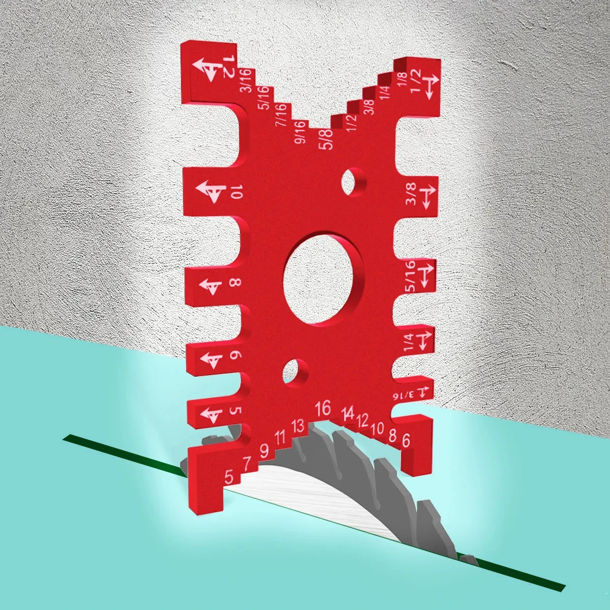 Precision Measure Tenon Gaps Metric/inch Dovetail Jig Woodworking Tenon ...