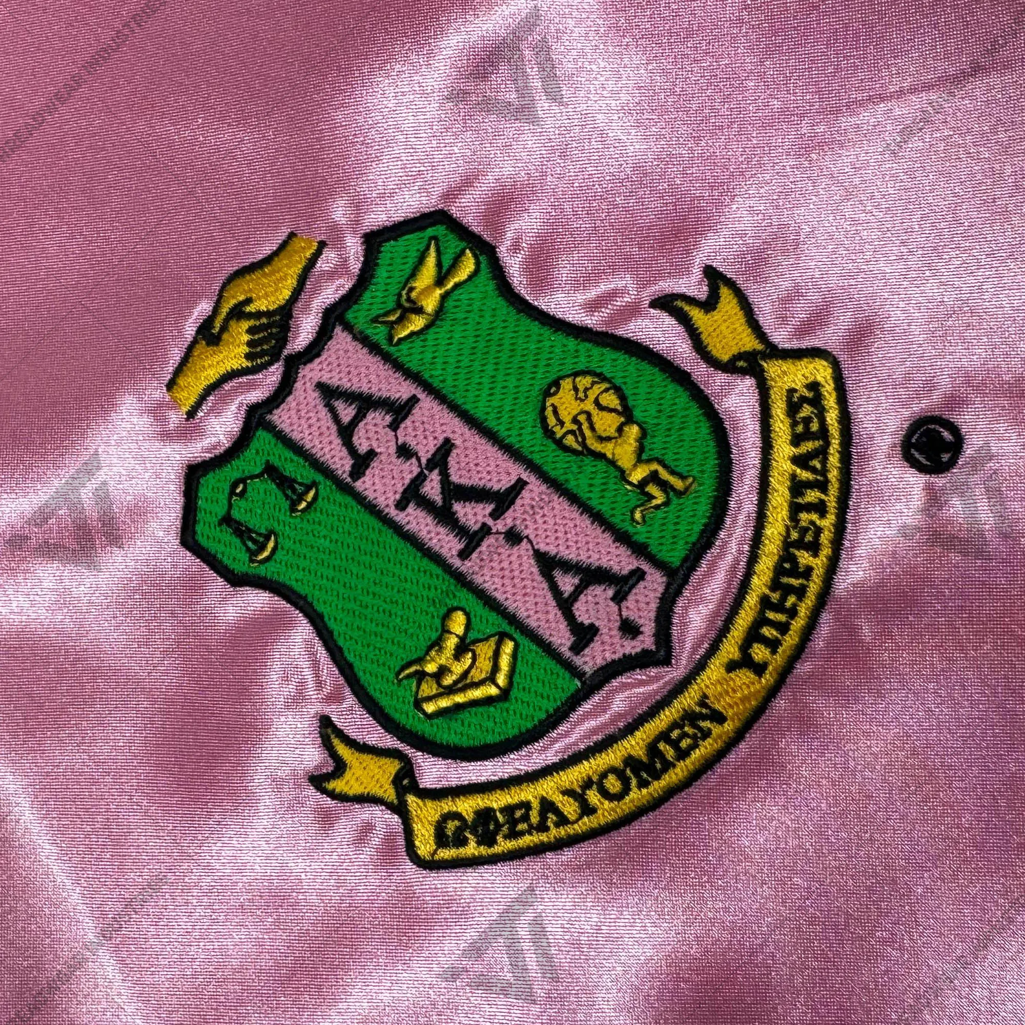 Custom Sigma Gamma Rho Sorority Silk Kimono Embroidered Robe Dress