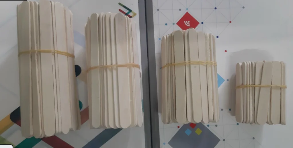 Popsicle Sticks Wood Ice Cream Sticks Round Edge Or Straight Edge Made From Vietnamese Wood