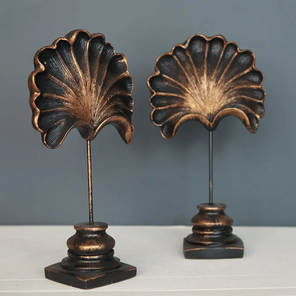 Double Sea Shell Objects Decorative Desktop Polyester Trinket Best Home ...