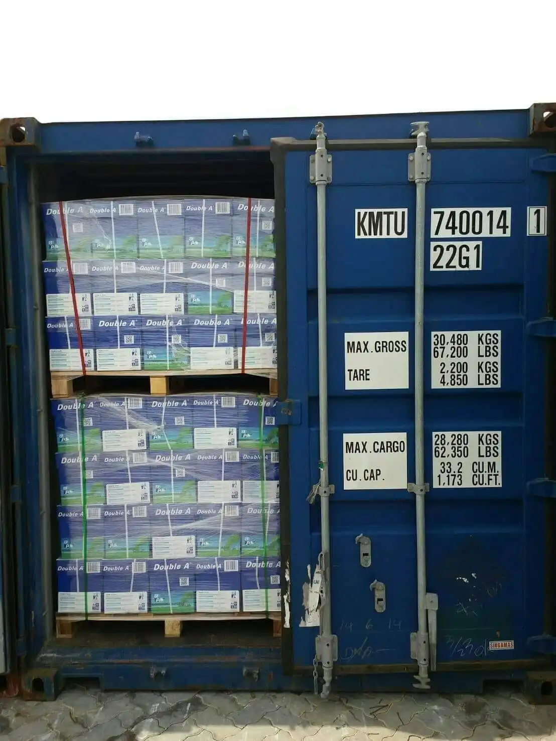 White Double A A4 Size Copy Paper With 70gsm,75gsm,80gsm (500 Sheets ...