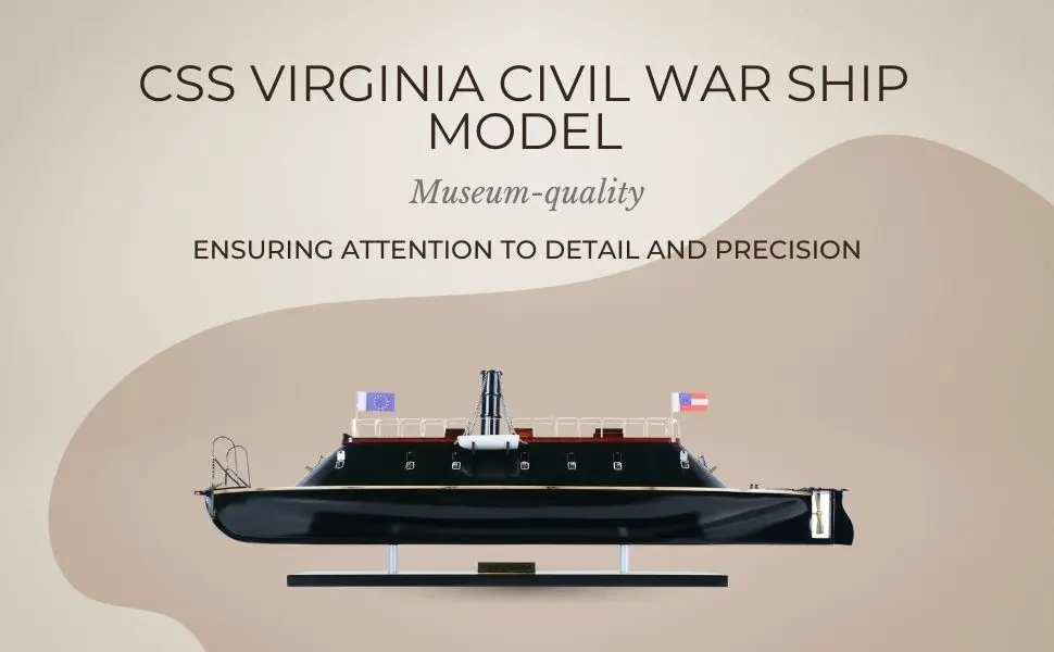 CSS Virginia Model From the Civil War Eco-Friendly Nautical Wood ...