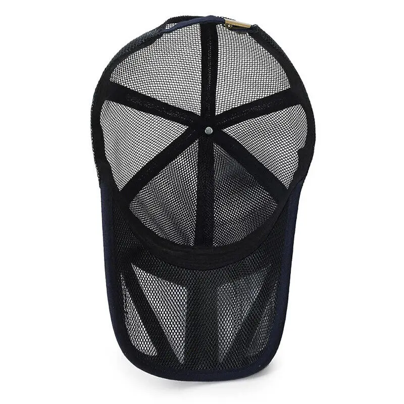 Baseball Cap Adjustable Mesh Snapback Baseball Cap Trucker Style for ...