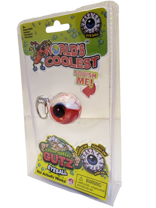 Squeeze Horrible Eyeball Keychain With Red Bloody Liquid Filled And ...