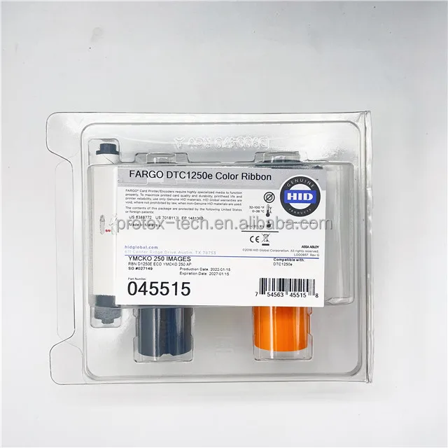 Fargo Dtc1250e Id 카드 프린터 용 Ymcko 리본 45515 - Buy Fargo Dtc1250e Pvc Id ...