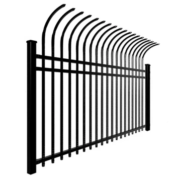 Invincible Design Wrought Iron Fence Steel Rail Garden House Gate ...