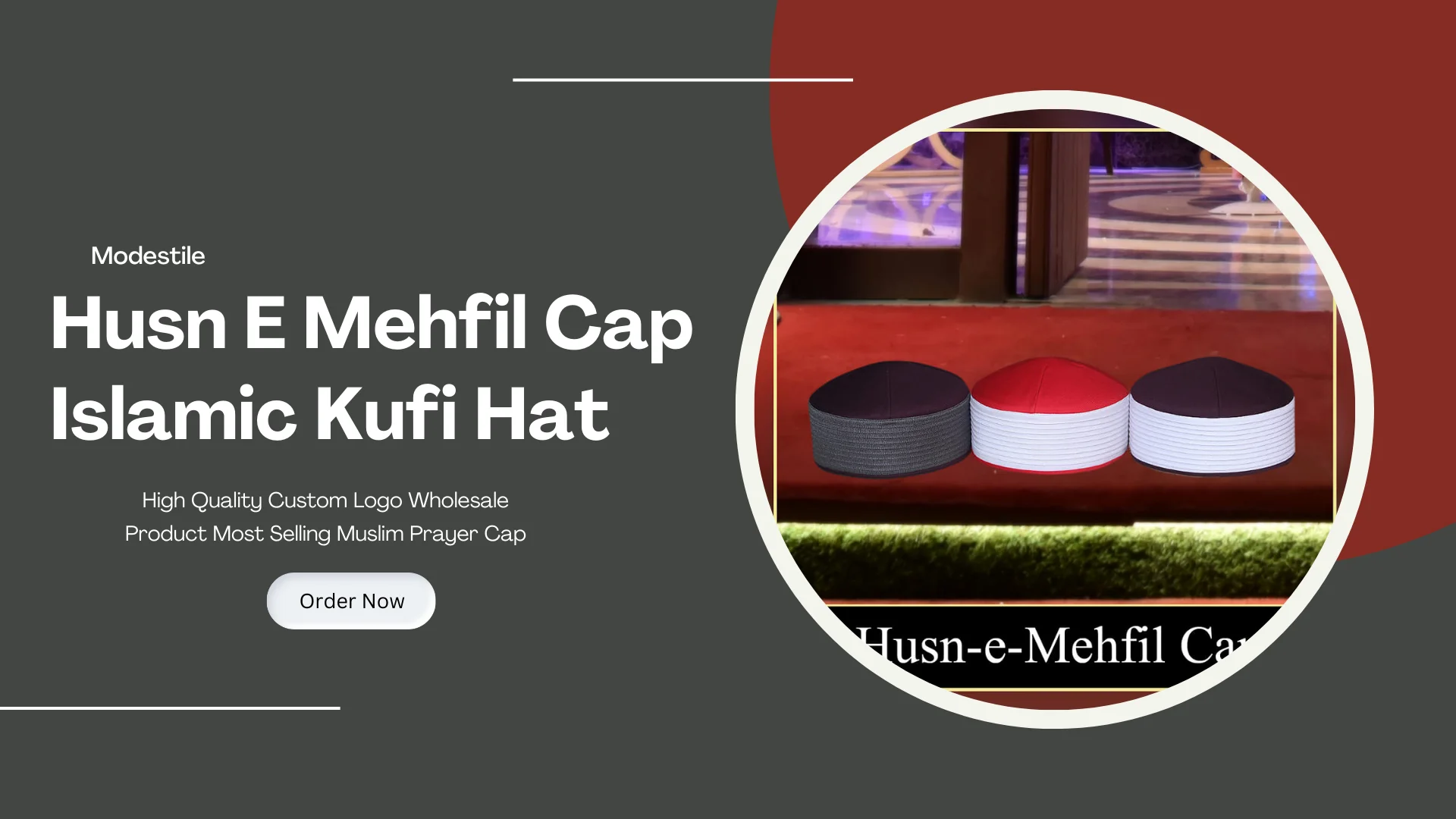 Custom Prayer Kufi Hats for Men - Traditional Islamic Fashion