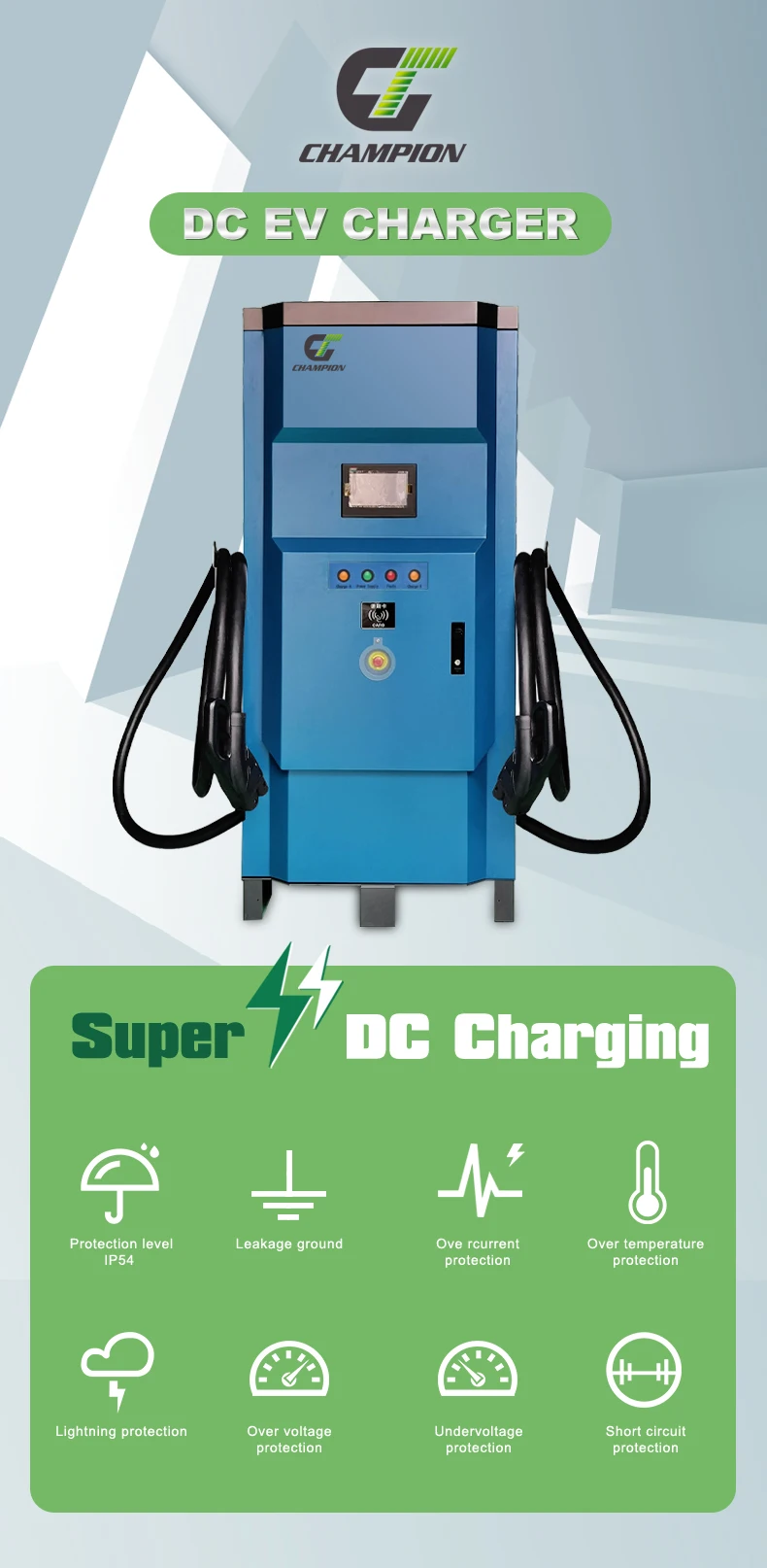 Dc Ev Charger Factory Fast Ev Charging Station With Double Guns Dc Fast ...
