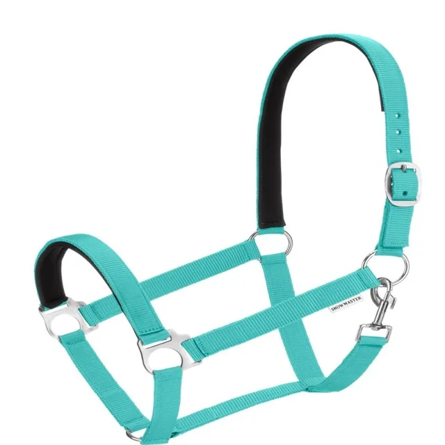 100% Nylon Webbing Lightweight vibrant colors Nylon Horse Halter with ...