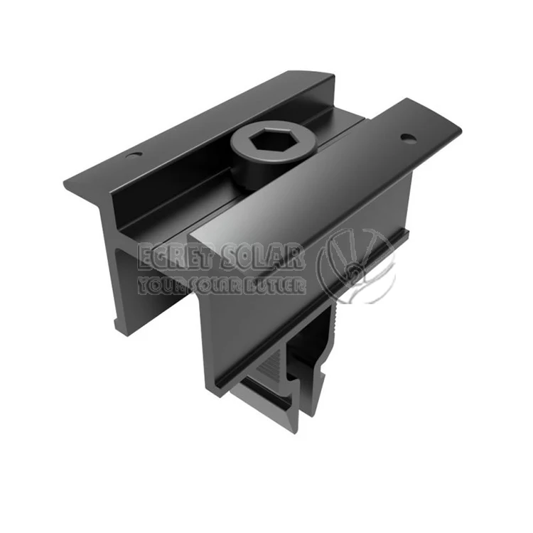 Aluminum Mid Solar Clamp Flat PV Middle Clamp for Solar Panel Mounting ...