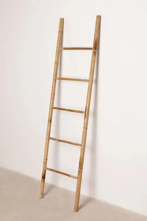 Ready For Export Bamboo Wood Ladder Towel Hanger Leaning Ladders ...