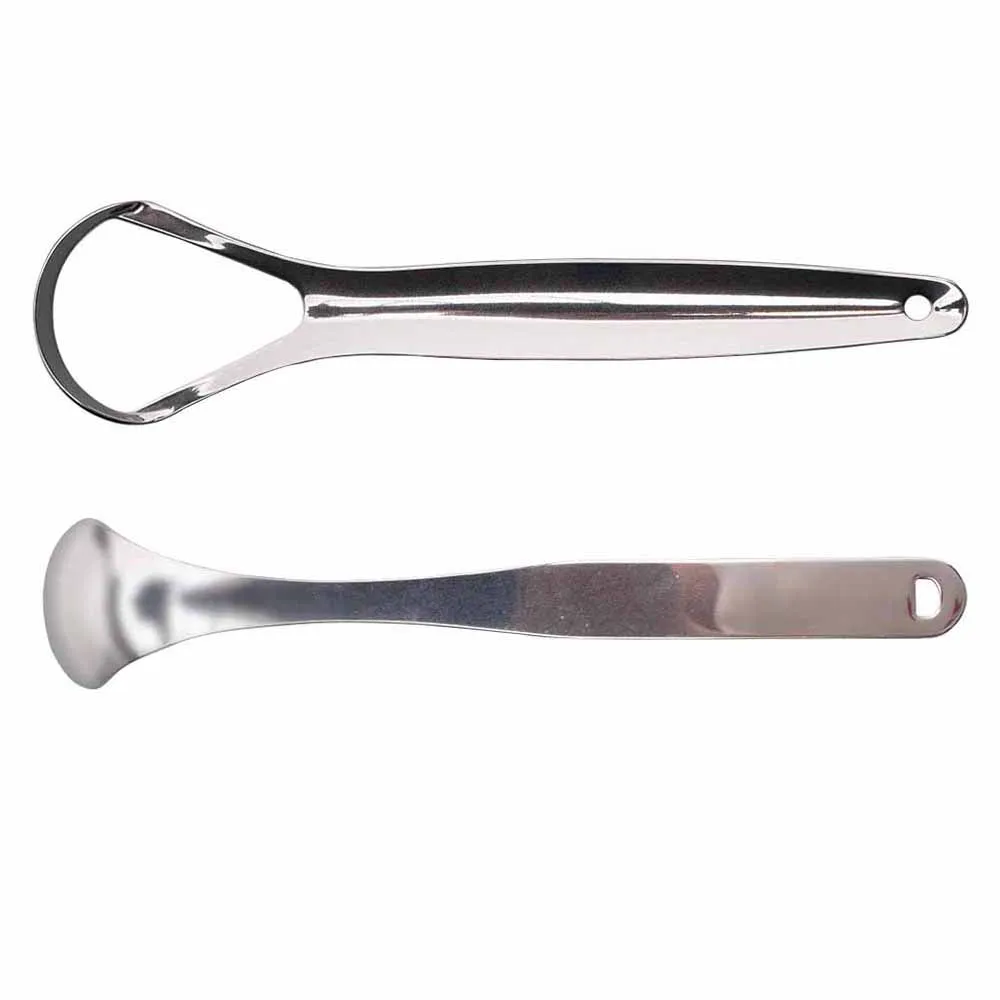 Tongue Scraper Stainless Steel | Bad Breath Treatment Tongue Cleaner ...