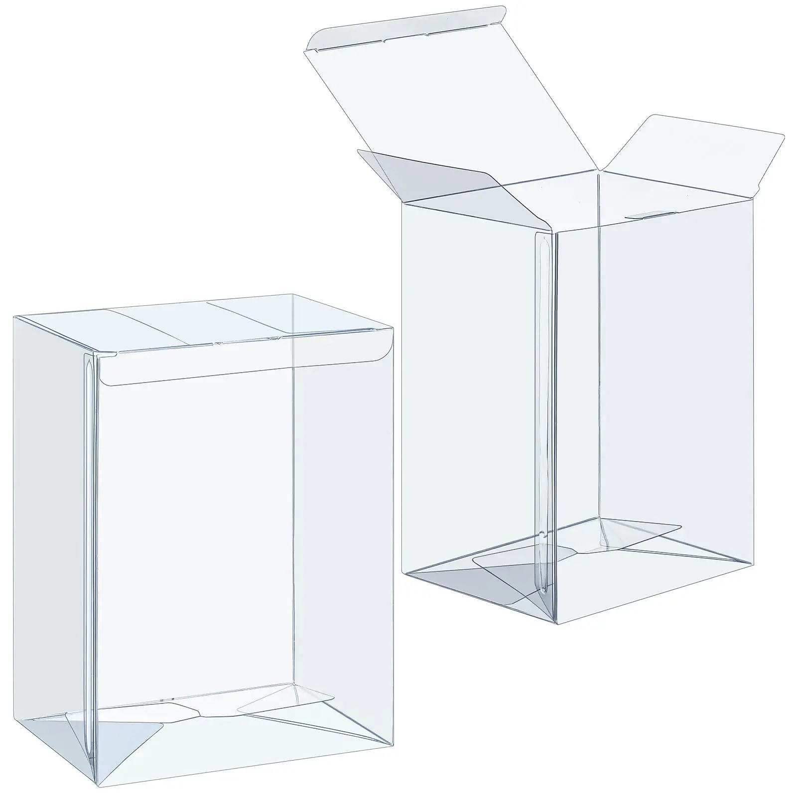 E-commerce Customized Clear Box Packaging Transparent Plastic Protector ...