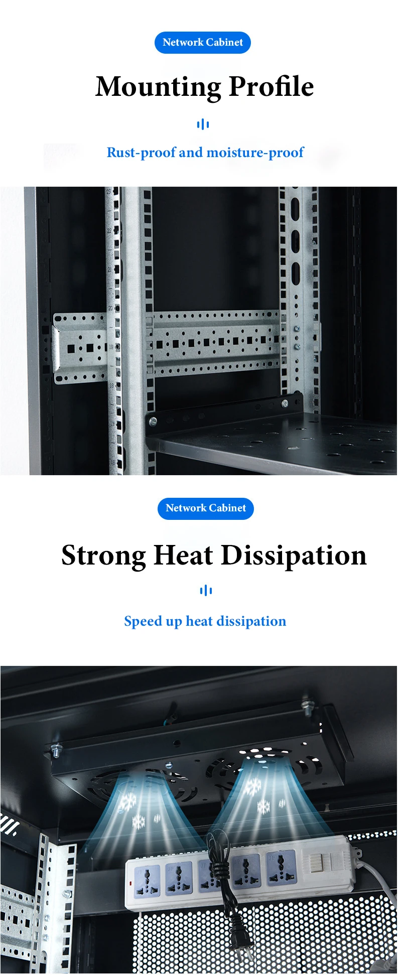 42u Server Rack Cabinet Date Center It Network Equipment Rack Enclosure ...