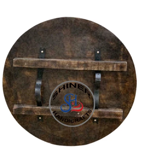 Medieval Viking Warrior Wood & Steel Shield Armor Viking Round Shield ...