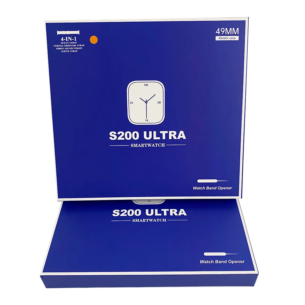 2023 Smartwatch S200 Ultra 4 In 1 Heart Rate Waterproof Fitness Tracker ...