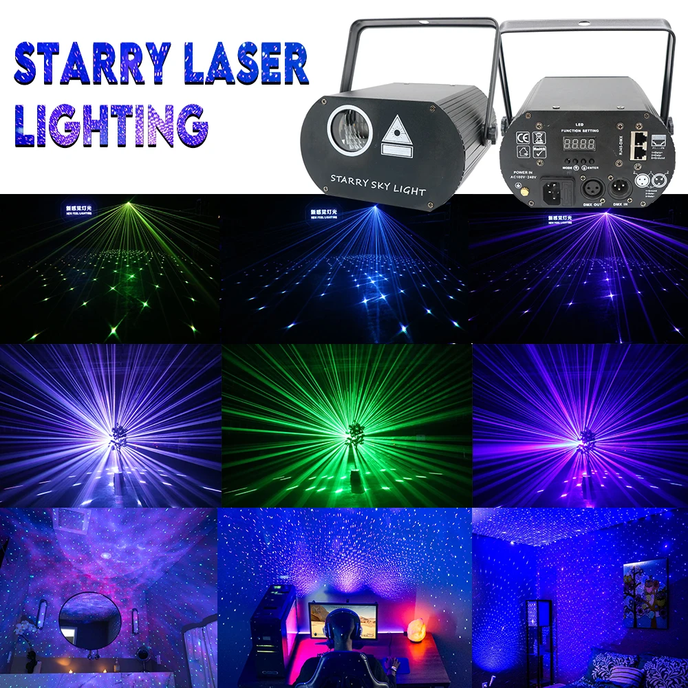 10W IP65 Wedding Stage Lights Starry Sky Laser for Dream Weddings 2W ...