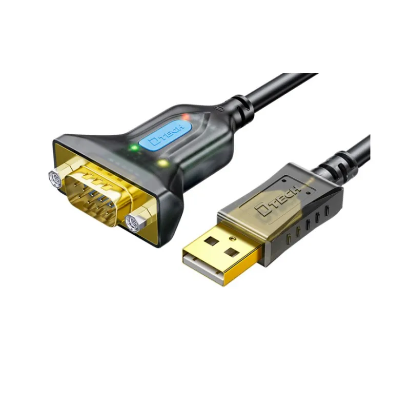 Dtech Usb To Rs232 Serial Cable 3m Usb 2.0 To Rs232 Db9 Male Printer ...