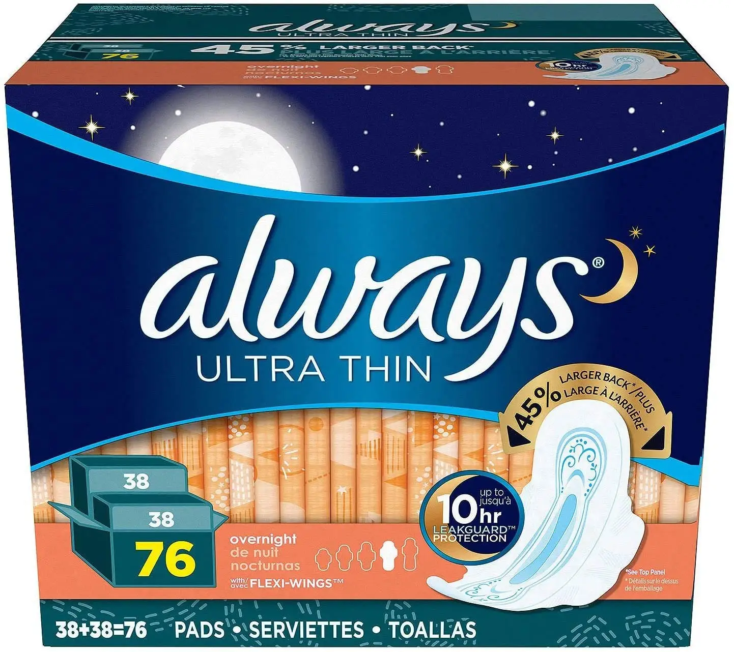 Always Ultra Sanitary Pads Night \ Always Ultra Thin Overnight Pads ...