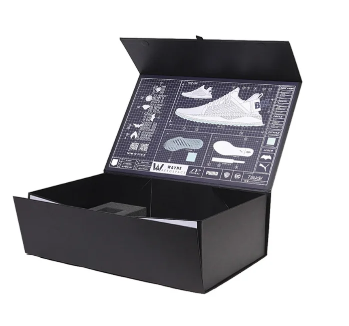 TH CB-217 Custom Provide OEM Black Luxury UV Logo Printed Cardboard ...