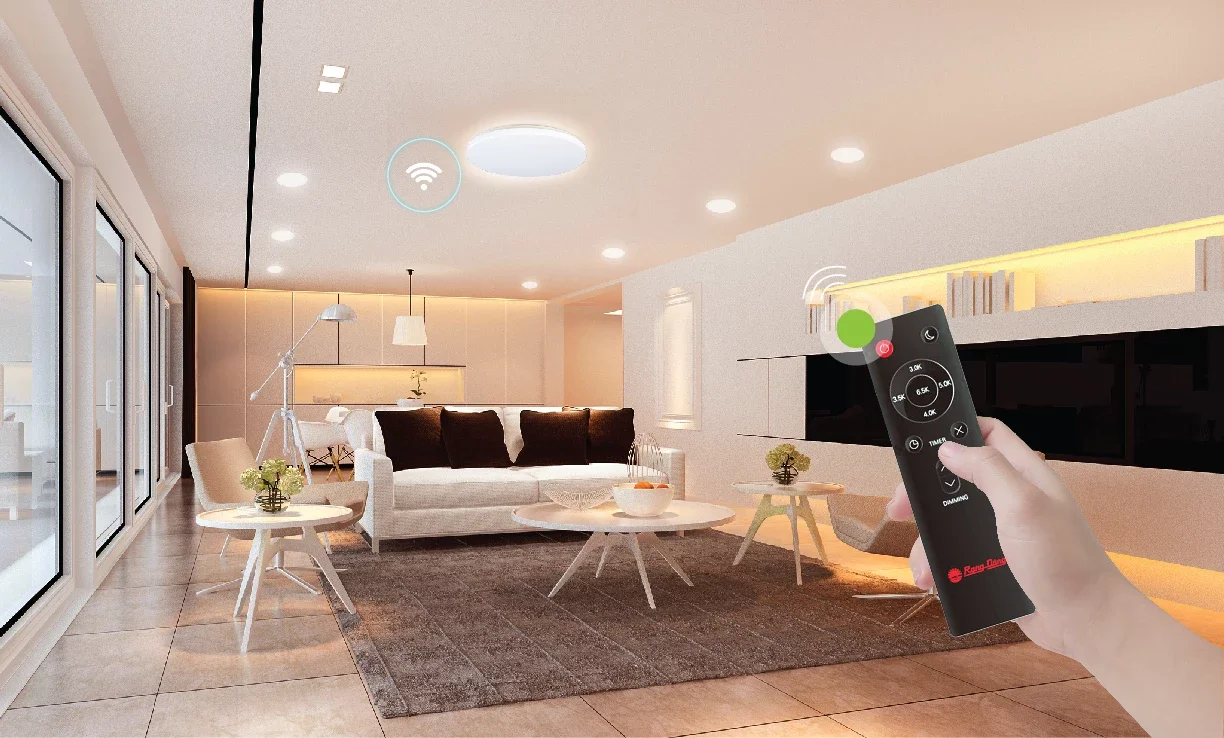 Long Lifespan 50W 60W Smart LED Ceiling Lights for Home Office