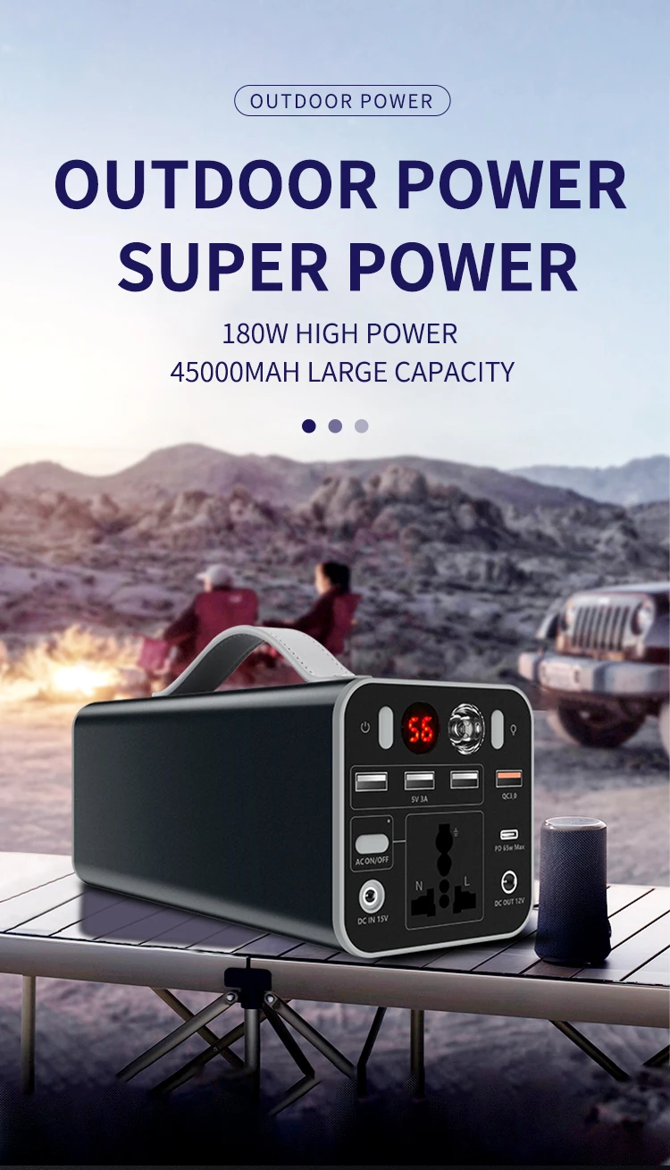 Digital Display Multifunctional Fast Charging Power Bank 180w 42000mah ...