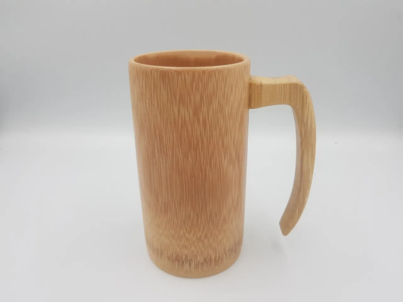 Best Price Custom Drink Cup with Handles Made from 100% Natural Bamboo