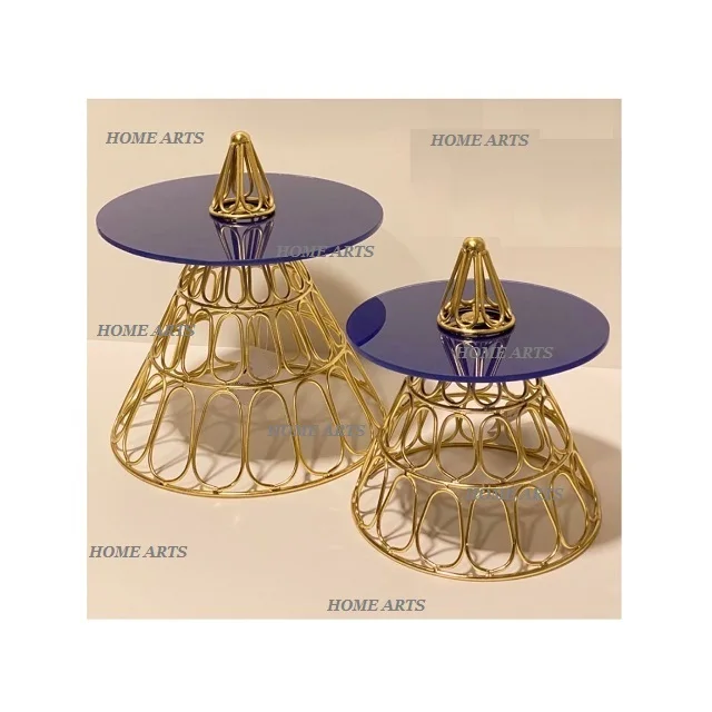 Handmade Black Solid Wood Round Shape Cake Stand Customized Size ...