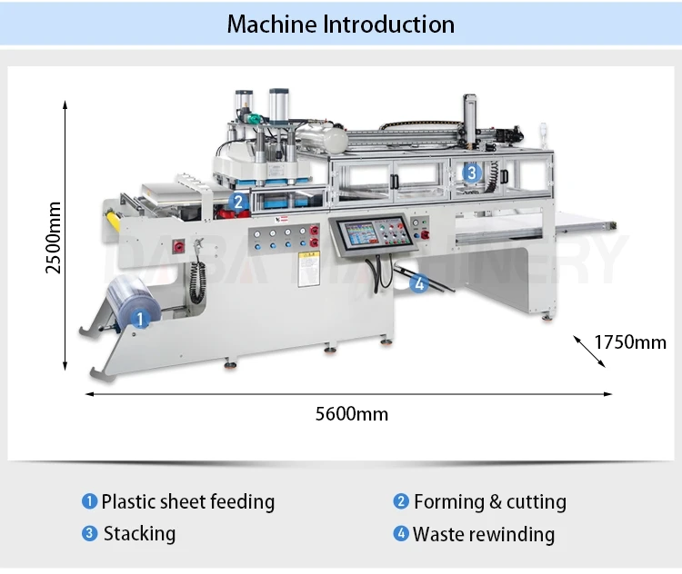 Db-63/78 Thermal Forming Bops Machine Pressure Forming Plastic Box For ...