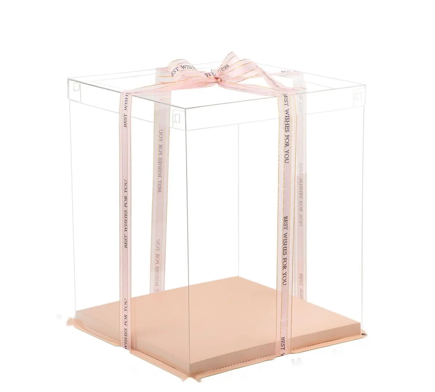 Clear Cake Transport Boxes Tall Cake Carriers And Gift Box Display Case ...