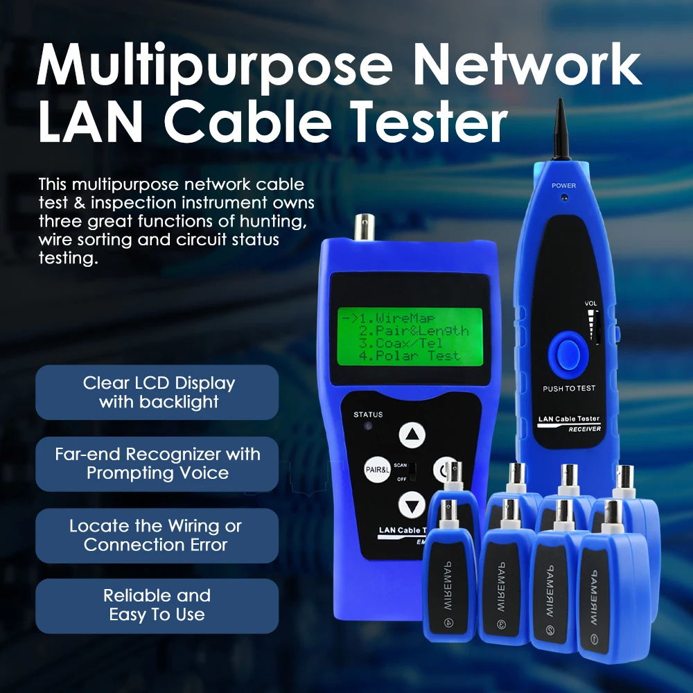 Multipurpose LCD LAN Cable Tester - Reliable Network Solutions