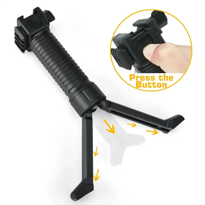 Tactical Accessory Ris Foldable Vertical Handle Nylon Bracket With Side ...
