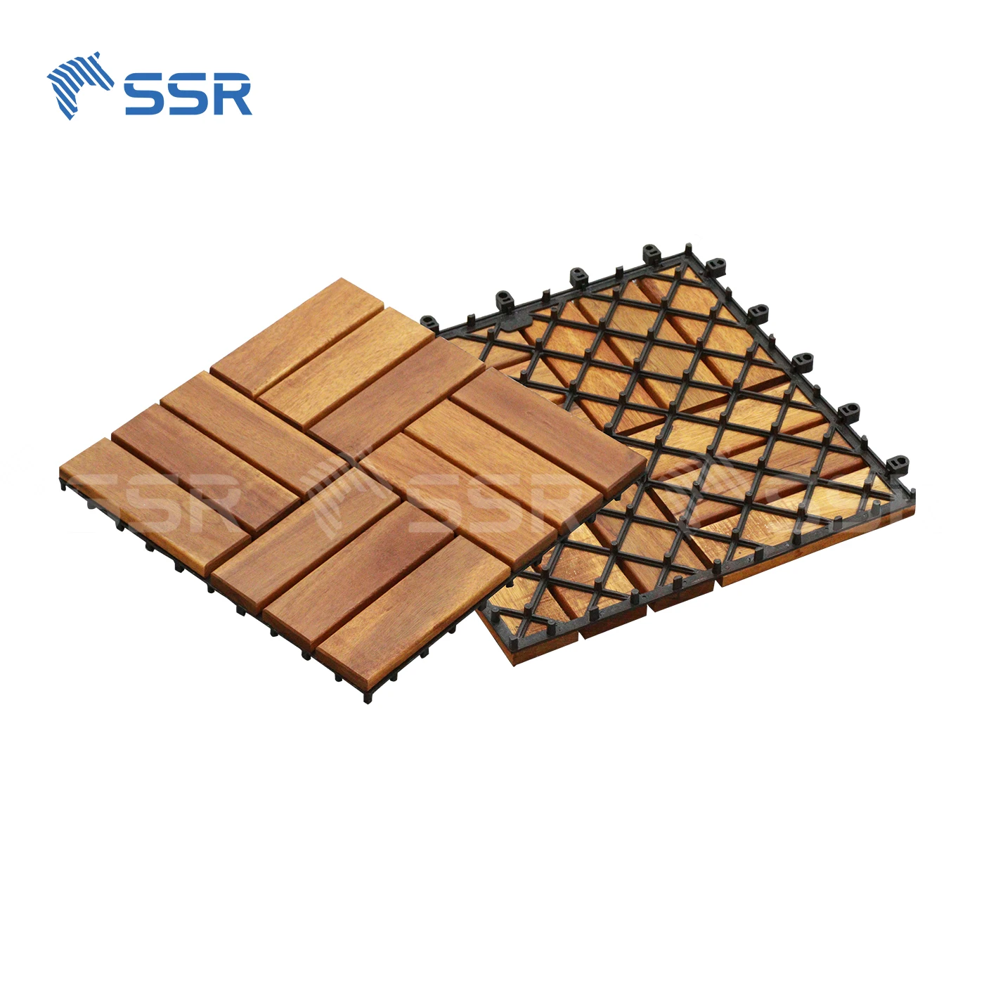 SSR VINA - Acacia Wood Outdoor Tiles - 300x300mm Outdoor Deck Tiles ...