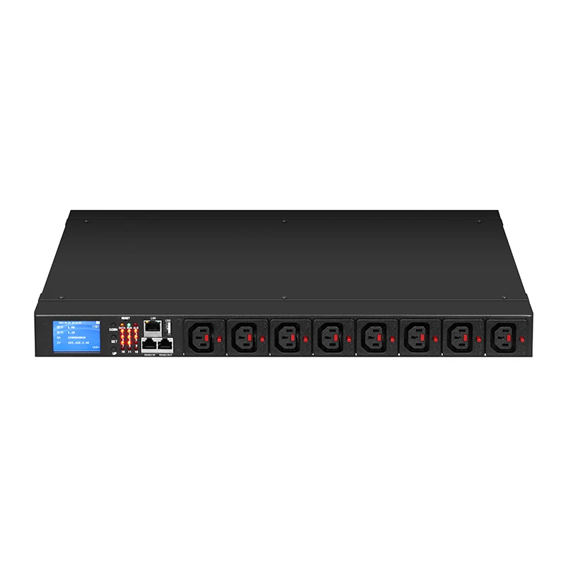 1U 19 inch Horizontal C13 power distribution units PDU each port can on ...