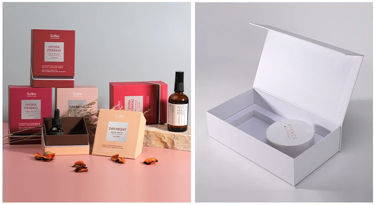 Recyclable Skincare Box Perfume Package Drawer Slide Out Box Skincare ...