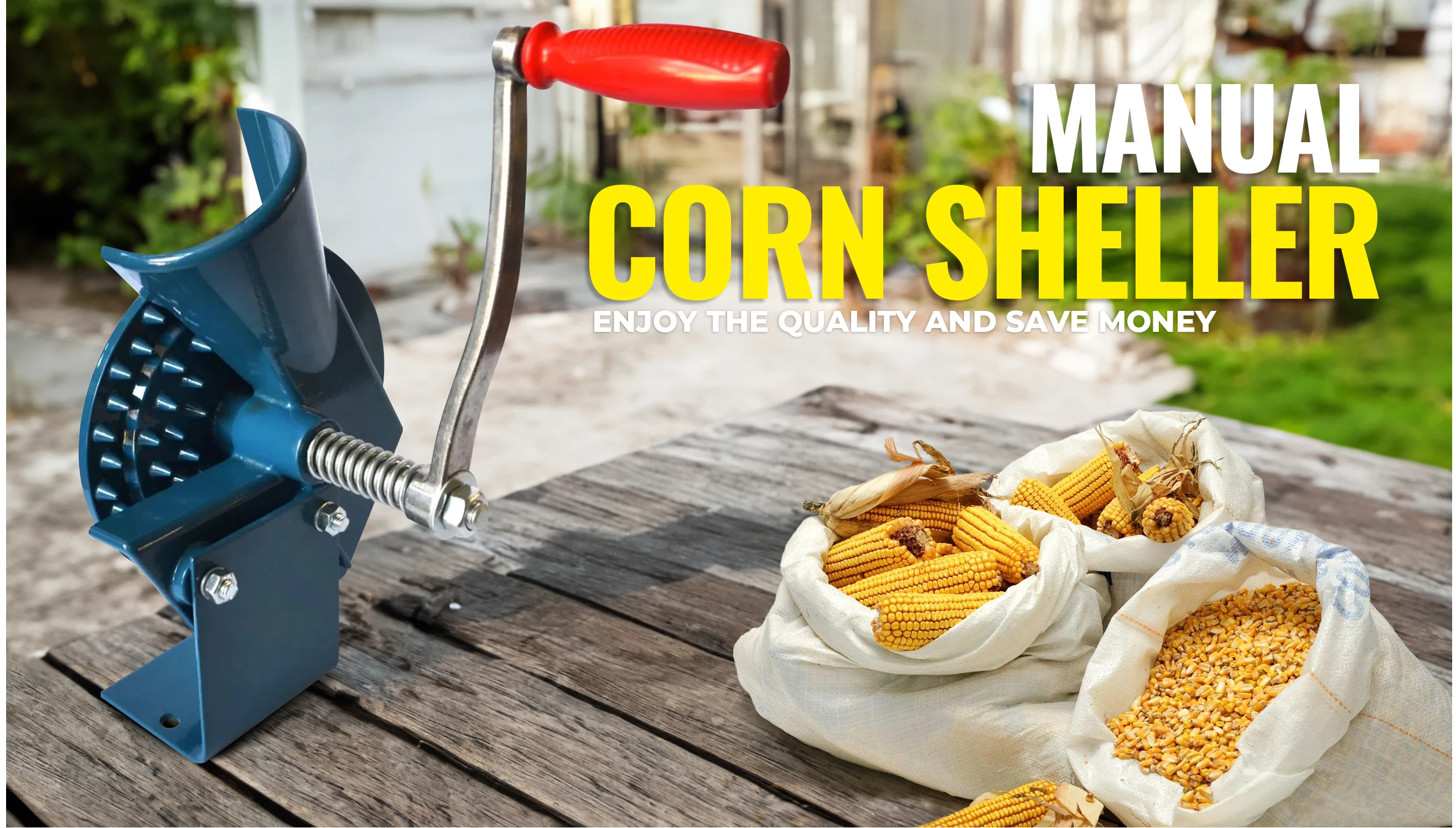 Manual Corn Sheller - High Productivity for Farms & Home