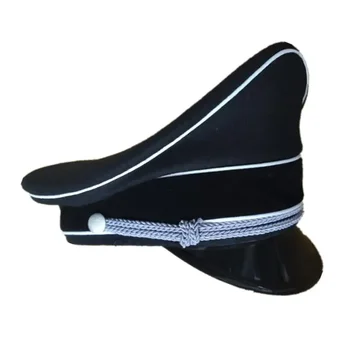 Custom Badges Ceremony Uniform Hat Security Guard Officer Peak Cap ...