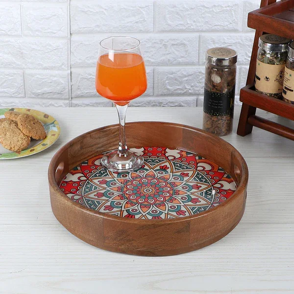 Antique Design Wooden Decorative Chocolate Plate Superior Quality For ...