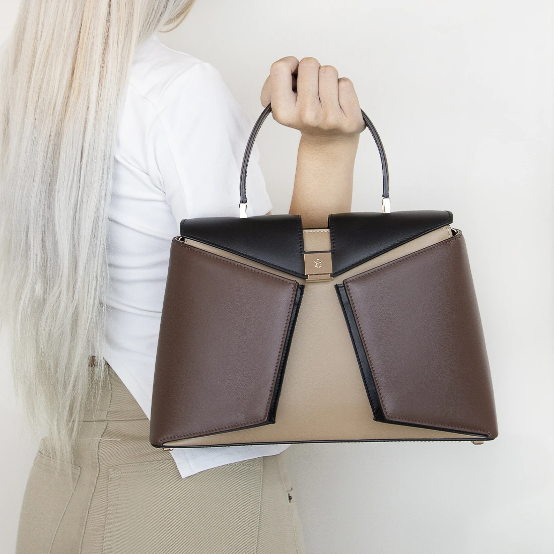 Liz Flap Black Brown Ardesia High Quality Italian Handmade Handbags ...