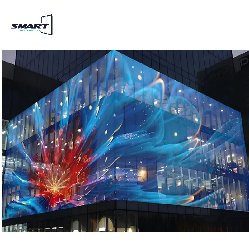 High Transparency Trending Adhesive Soft Transparent Led Film Screen P3 ...