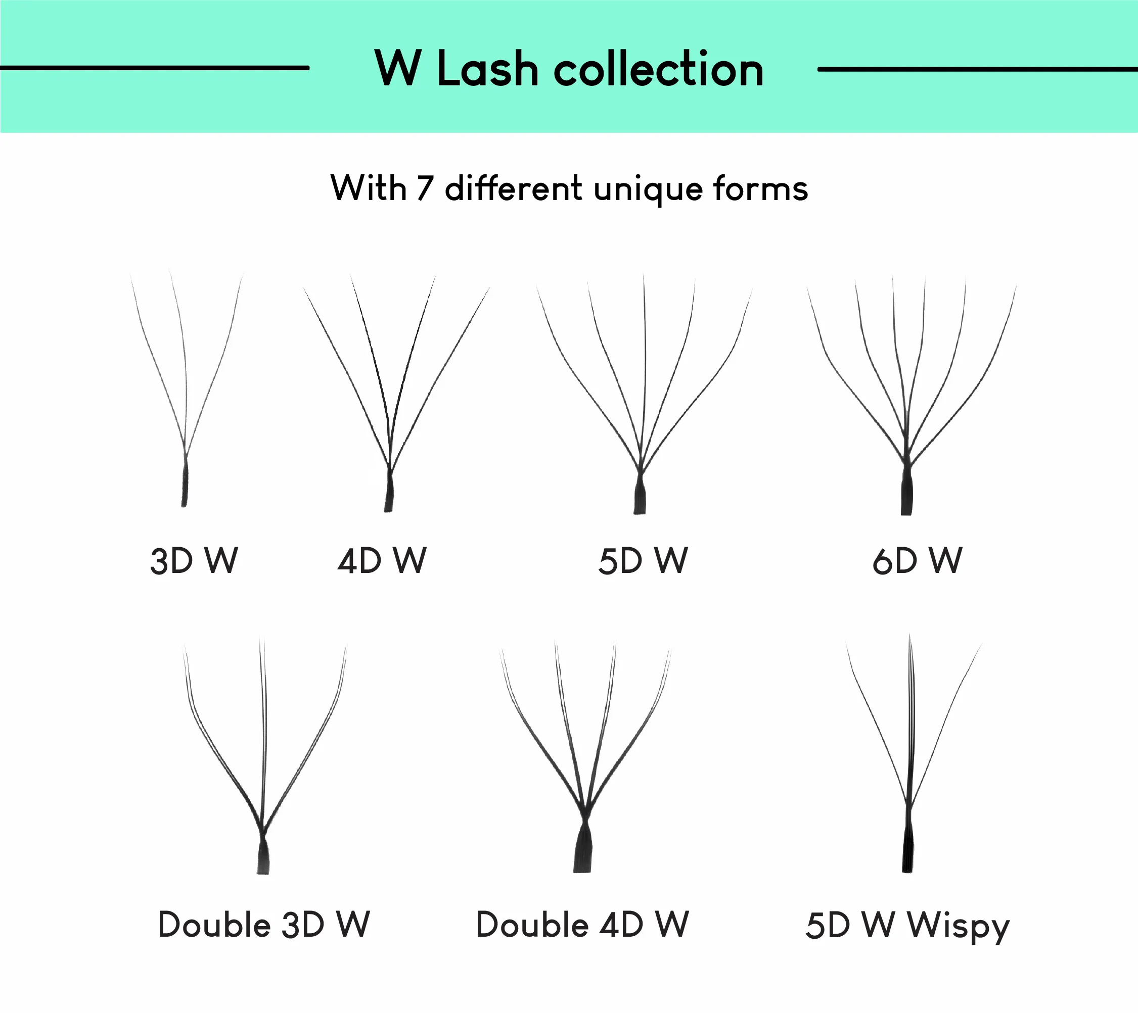 W Y Shape Volume Eyelash Extension Individual False Eyelashes W Weave ...