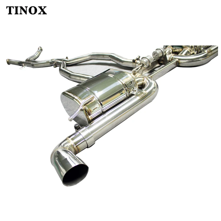 Stainless Steel Exhaust Performance Valved Exhaust Catback For Mercedes ...