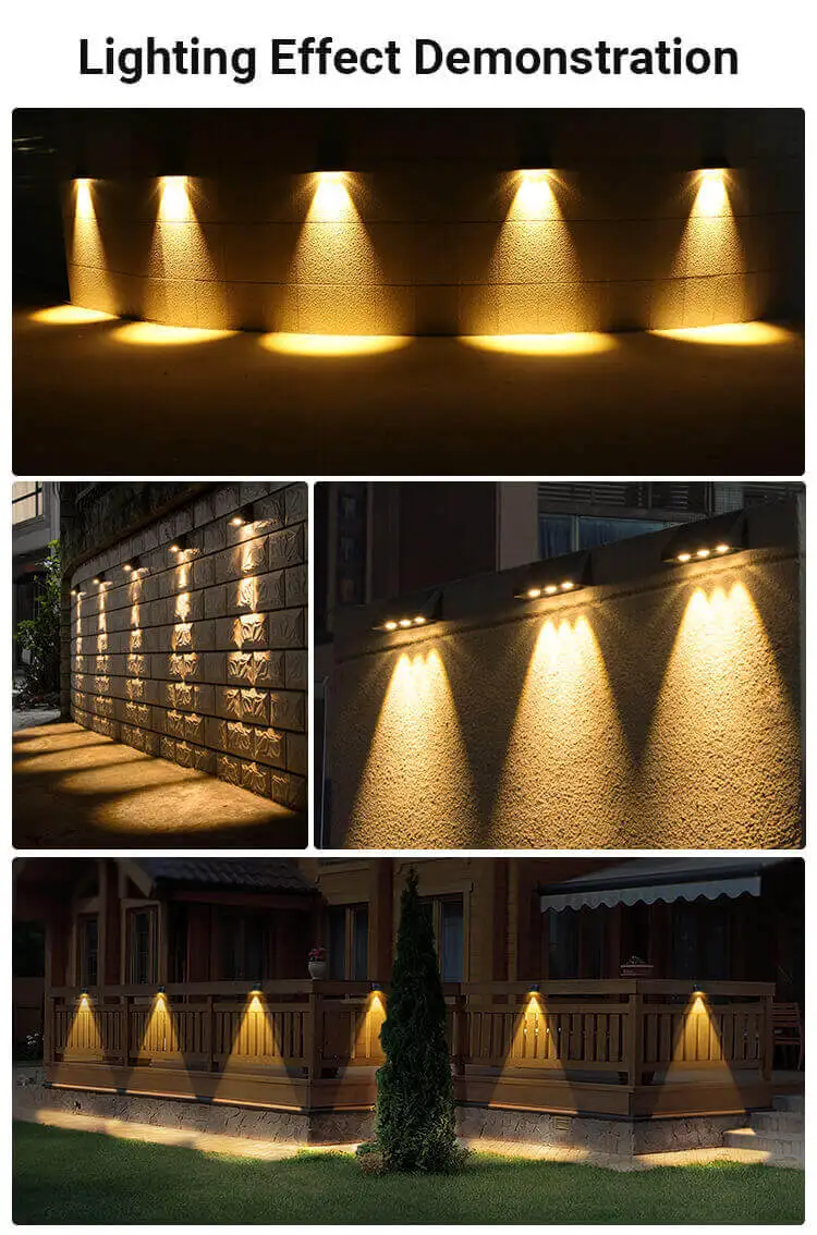 Warm White Exterior Wall Mounted IP65 Waterproof Garden LED