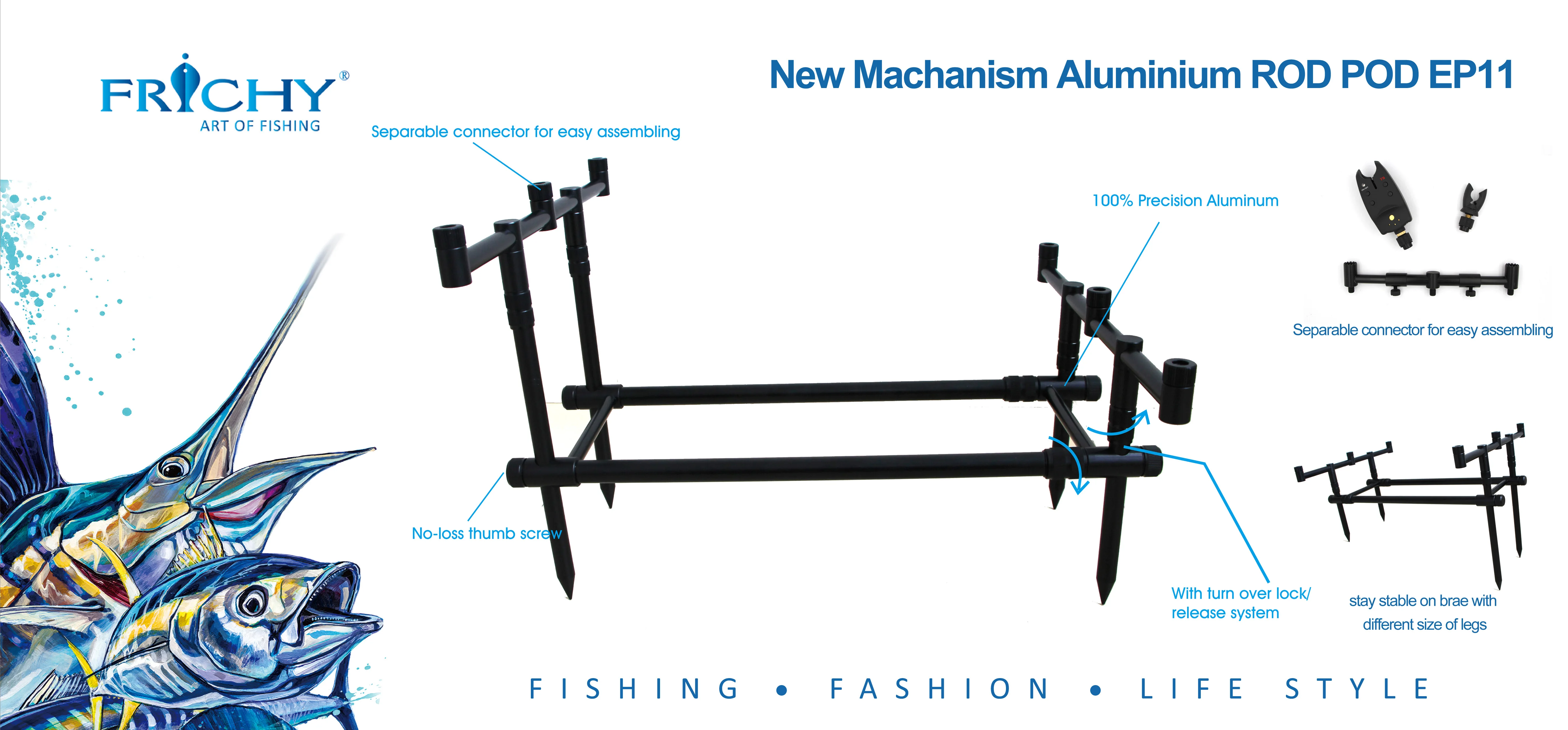 EP11 Hot Selling Aluminium Fishing Rod Pod| Alibaba.com