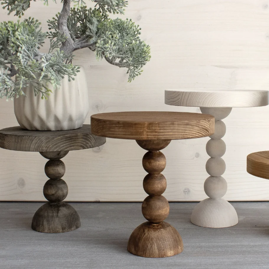 Mini Round Wood Stand Rustic Stand For Home Decorations Gifts - Buy ...