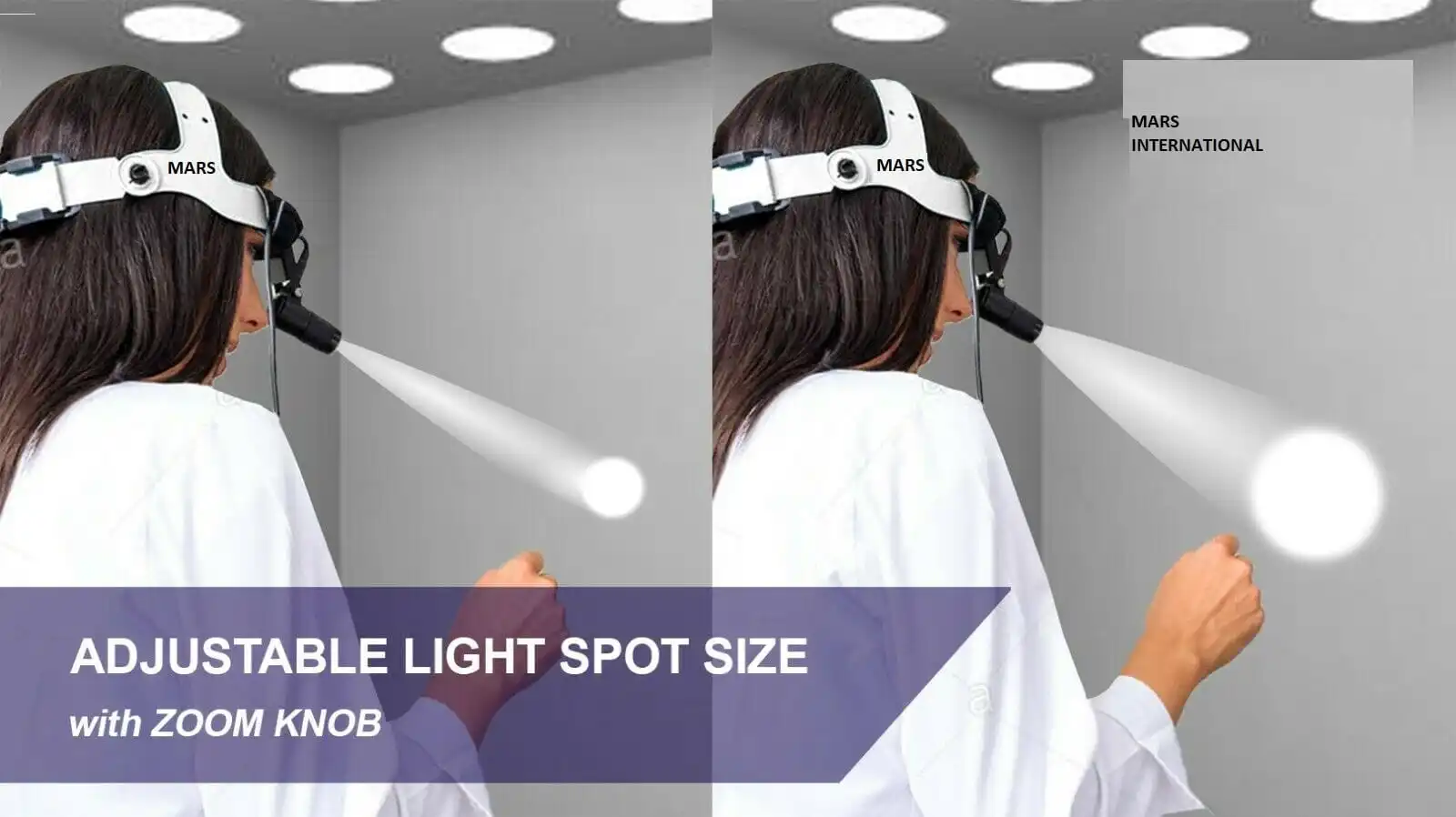 Dental Ent Surgical Examination Wireless 5w Led Headlight With Carry ...