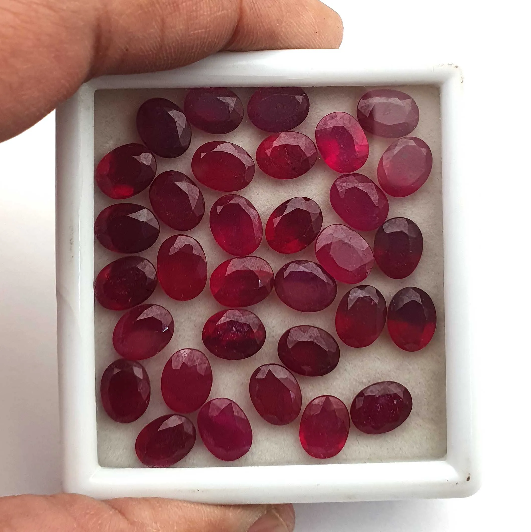 Red Ruby Mix Oval Cut Gemstone 3x5-10x14 Mm Natural Ruby For Jewelry Making,Ruby Gemstone For ...