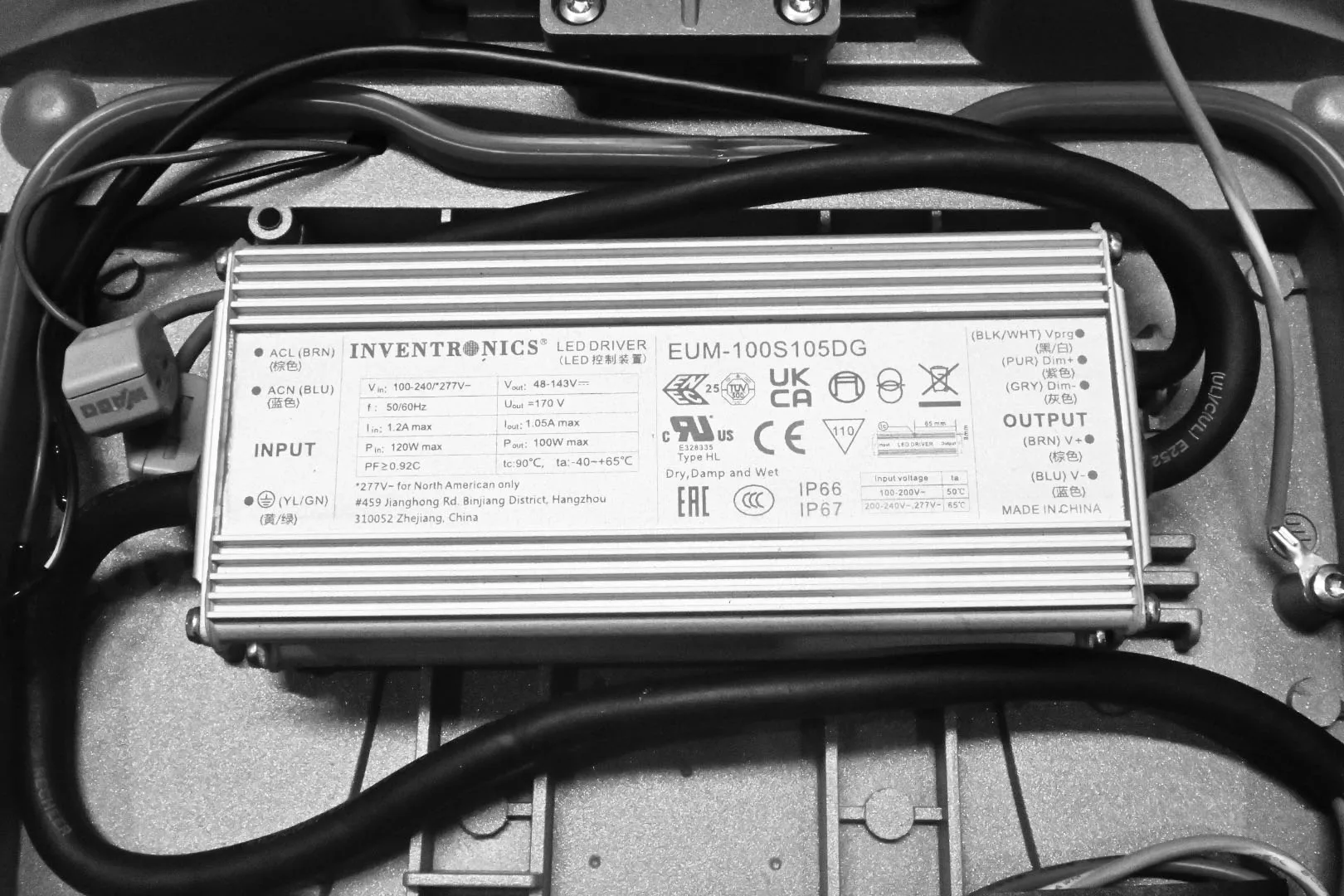 250w Led Street Light Grey Aluminum Housing 4000k Iec 62471 for Parking ...